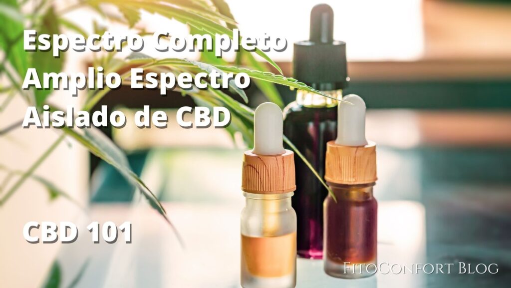 Espectro Completo frente a Amplio Espectro frente a Aislado de CBD – FitoConfort